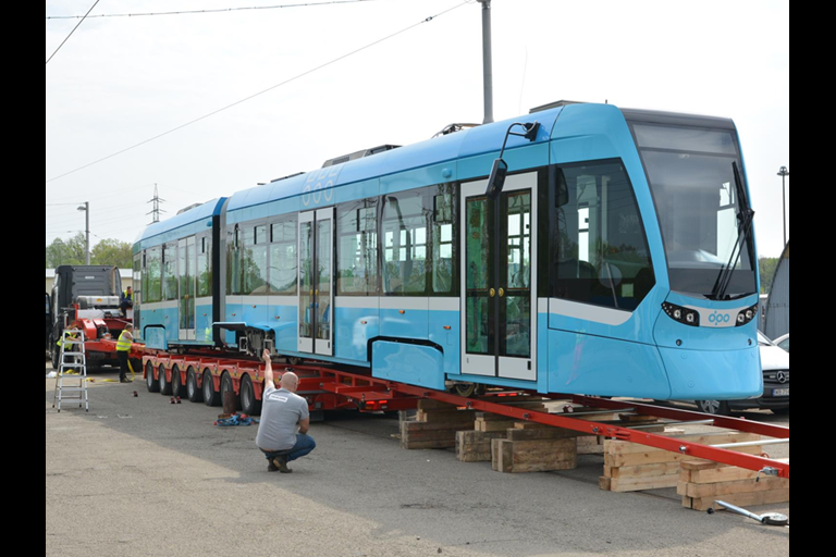First Stadler tram delivered to Ostrava | News | Railway Gazette ...
